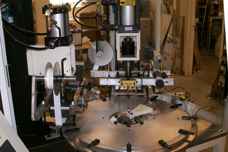 Air Actuated 1/2 Ton Hot Stamp Press Model VT-10 - Stamprite Machine